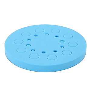 HAOHIZE Round Foam Test Tube Rack,5pcs Round Foam Test Tube Rack Easy Removal Reusable Floating Centrifuge Tube Holder for 0.2ml 0.5ml 1.5ml 2ml Test Tubes (Blue 20 Holes)