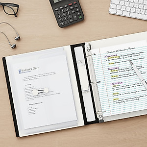 1-1/2 Inch Staples Better View Binders with D-Rings (White)