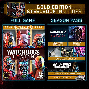 Watch Dogs Legion - Xbox One Gold Steelbook Edition Edition