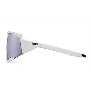 KOO Spectro Sunglasses I Performance Eyewear for Road, Triathlete & Cyclocross Sports - White Silver