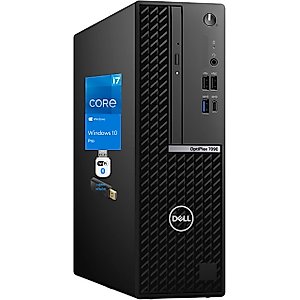 Dell OptiPlex 7090 SFF Desktop Computer – Intel i7-10700 Upto 4.8GHz, 32GB RAM 1TB NVMe SSD, DVD, DisplayPort 4K Monitor Support, HDMI, AC Wi-Fi, Bluetooth - Windows 10 Pro