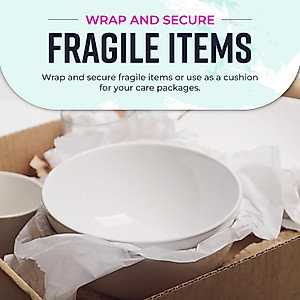 White Kraft Arts and Crafts Paper Roll - 36 inches by 100 Feet (1200 Inch) - Ideal for Paints, Wall Art, Easel Paper, Fadeless Bulletin Board Paper, Gift Wrapping Paper and Kids Crafts - Made in USA