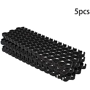 Heyiarbeit 5Pcs 6x15 Cell Spacer 18650 Lithium Battery Plastic Holder Bracket for DIY Battery Pack 18.5mm Hole Dia
