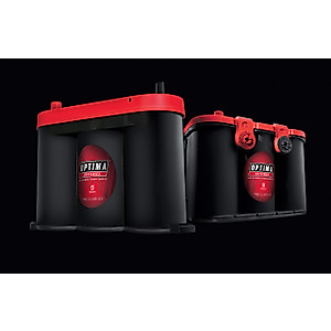 OPTIMA Batteries High Performance 25 RedTop Sealed AGM Car, Truck, and SUV Starting Battery, 720 CCA, SAE Terminal, Maintenance Free, Versitile Mounting