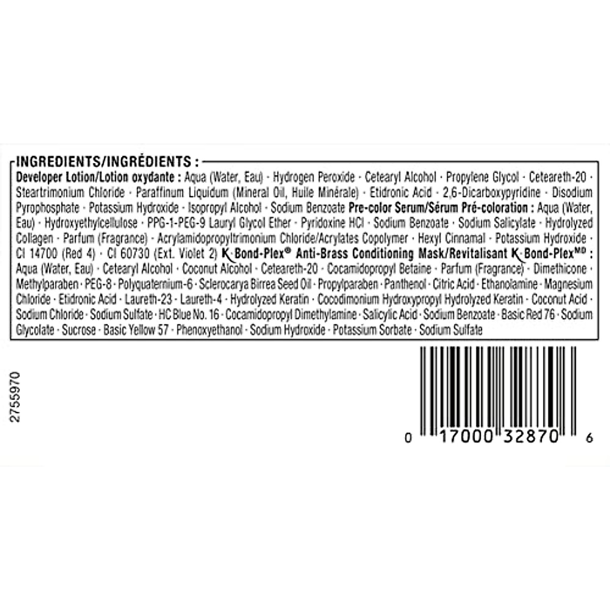 Schwarzkopf Keratin Color Permanent Hair Color Cream, 10.1 Extra Light Ash Blonde, 1 Kit