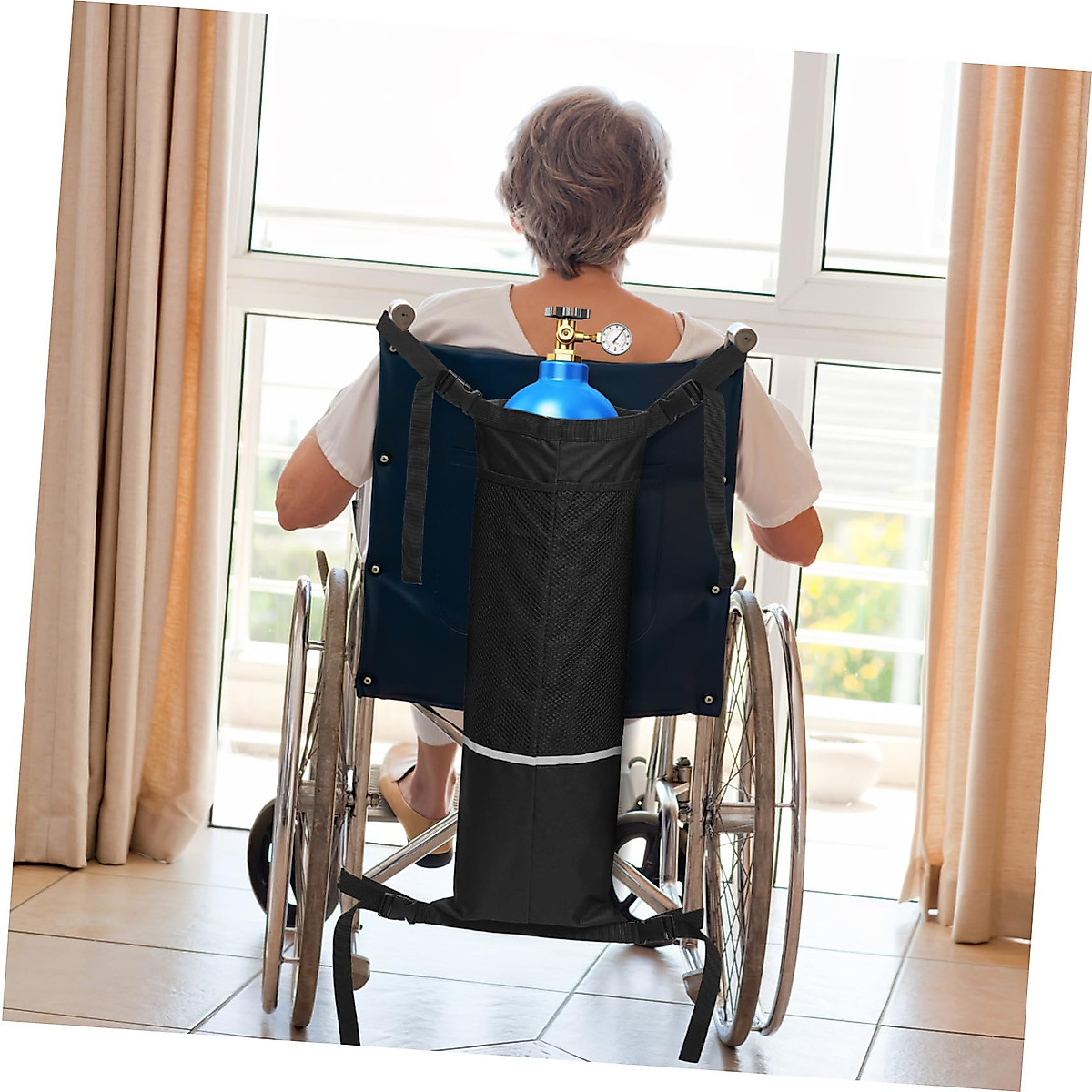 NOLITOY 3pcs shoulder bag medical oxygen backpack hanging bag buckle bag carrying bag oxygen tank oxygen cylinder holder sleeve medical wallet trolley bag wheelchair oxygen tank bag