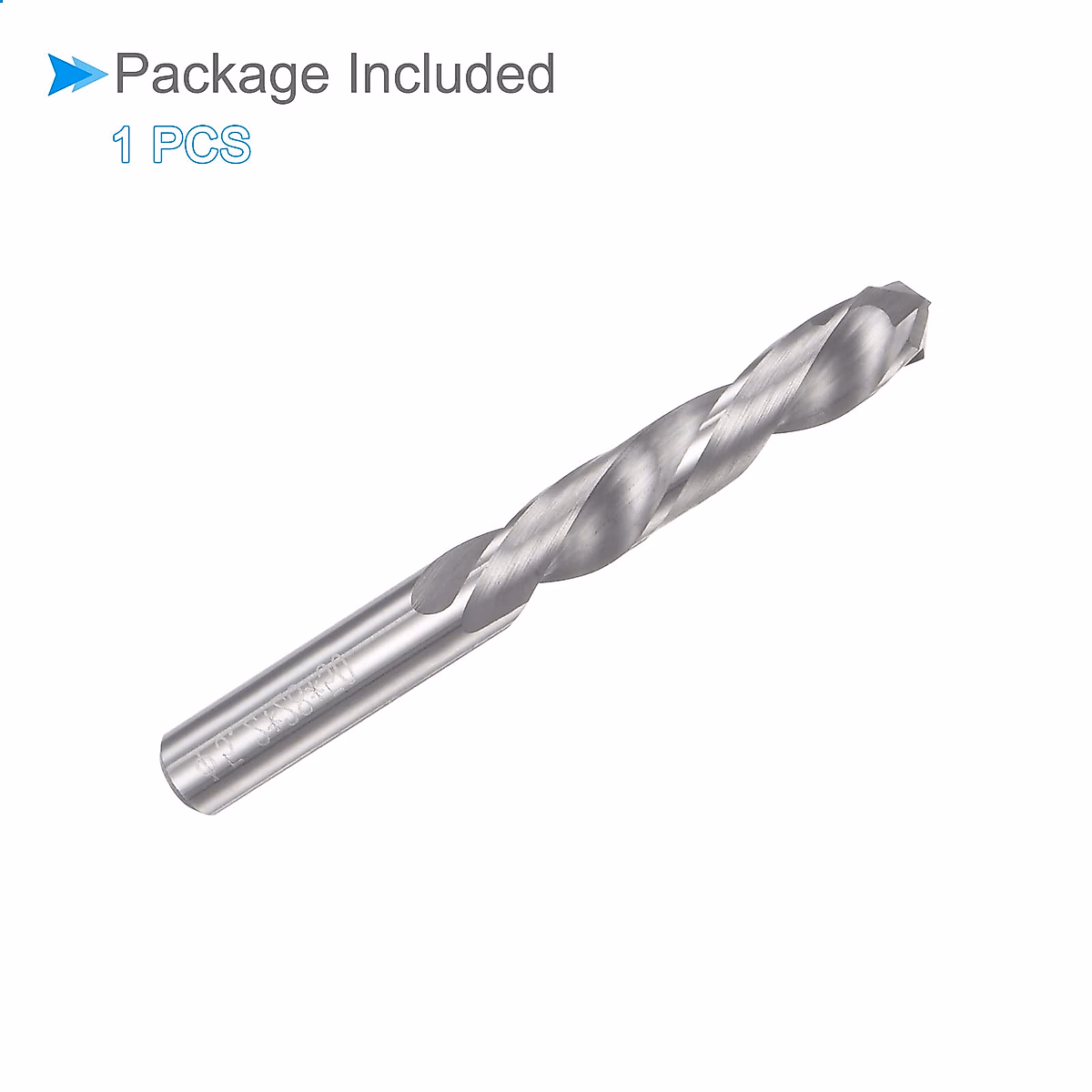 CoCud Solid Carbide Drill Bits, 5.2mm Diameter, YG6 (C2/K20) Tungsten Carbide Straight Shank Twist Drill Bits - (Applications: for Stainless Steel Alloy), 1-Piece