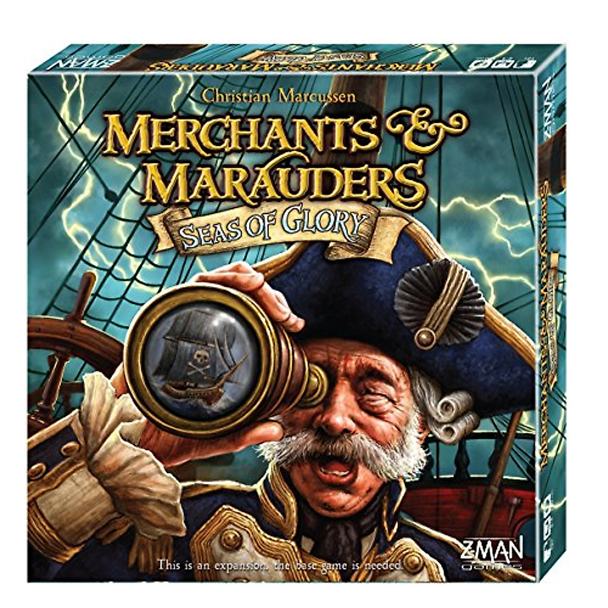 Merchants & Marauders Seas of Glory Board Game EXPANSION - Pirate Themed Fighting Strategy Game for Kids & Adults, Ages 13+, 2-4 Players, 180 Minute Playtime, Made by Z-Man Games