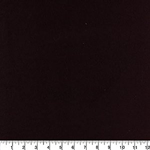 TEXTILE CREATIONS INC. Double Brushed Solid Fleece, Black Cut by The Yard