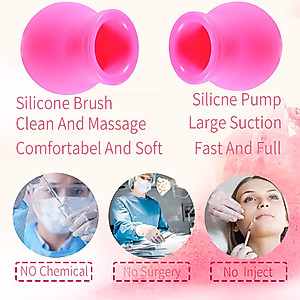 Lip Plumper Device Lip Filler Beauty Pump,New Upgrade Soft Silicone Pout Lips Enhancer Plumper Tool, Natural Pout Mouth Tool, City Lips Lip Plumper Full of charm Lip Juvalips,Soft Lip Brush Lip Pump