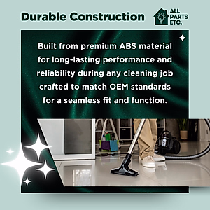 ALL PARTS ETC. Universal Upholstery Vacuum Attachment - Compatible with 1.25” Vacuum Hoses & Shop Vac, Bissell, Nutone, Eureka, Beam, Central Vacuums & More