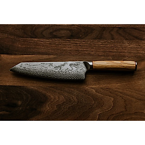 HARO CUTLERY Premium Series 9-piece Japanese Chef Knife Set | Damascus Knife Set | Forged AUS10V Steel Chef Knife Set Professional | Razor Sharp Knives Set For Kitchen | Kitchen Knife Set