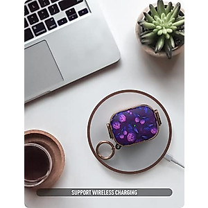 GuarzFun case for AirPods Pro 2 & AirPod Pro, AirPod Pro case with Lock, AirPod Pro 2 case for Women Man (Purple Butterfly)