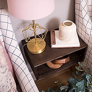 Cub River Enterprises Floating Nightstand | Wall Mounted Nightstand, Wood Bedside Shelf and Floating Nightstands for Bedrooms - Handmade Floating Table or End Table (10.5”D x 7”H x 15.5”W)
