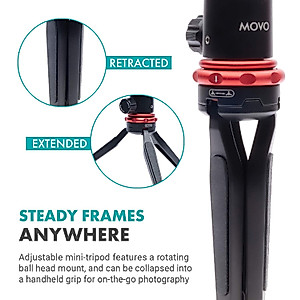 Movo iVlog1 Vlogging Kit for iPhone with Fullsize Tripod - Lightning Compatible Vlog Kit - Accessories: Shotgun Mic, Tripods, LED Light, Wide-Angle Lens for YouTube Starter Kit or iPhone Vlogging Kit