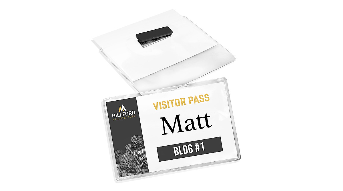 Avery Magnetic Name Badges - Customizable & Reusable
