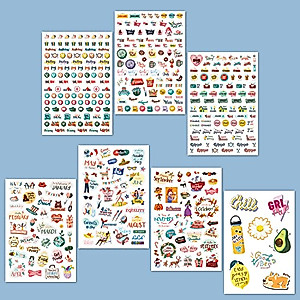 Oriday Daily Planner sticker pack 1,050+ Cute stickers (14 productivity sheets) -Bullet Journal Stickers & Seasonal, Holidays, Budget, Scrapbooking Supplies, Calendar, Payday, Agenda, Note Stickers