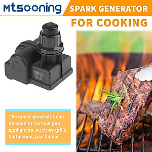 Mtsooning Universal Spark Generator, 5 Male Outlet Push Button Ignitor, AA Battery Igniter Replacement for Broil King, Broil-Mate, Sterling, Silver Chef, Amana, Uniflame, Surefire, BBQ Pro, Fire Pit