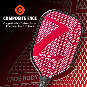 Onix Composite Z5 Pickleball Paddle, Red