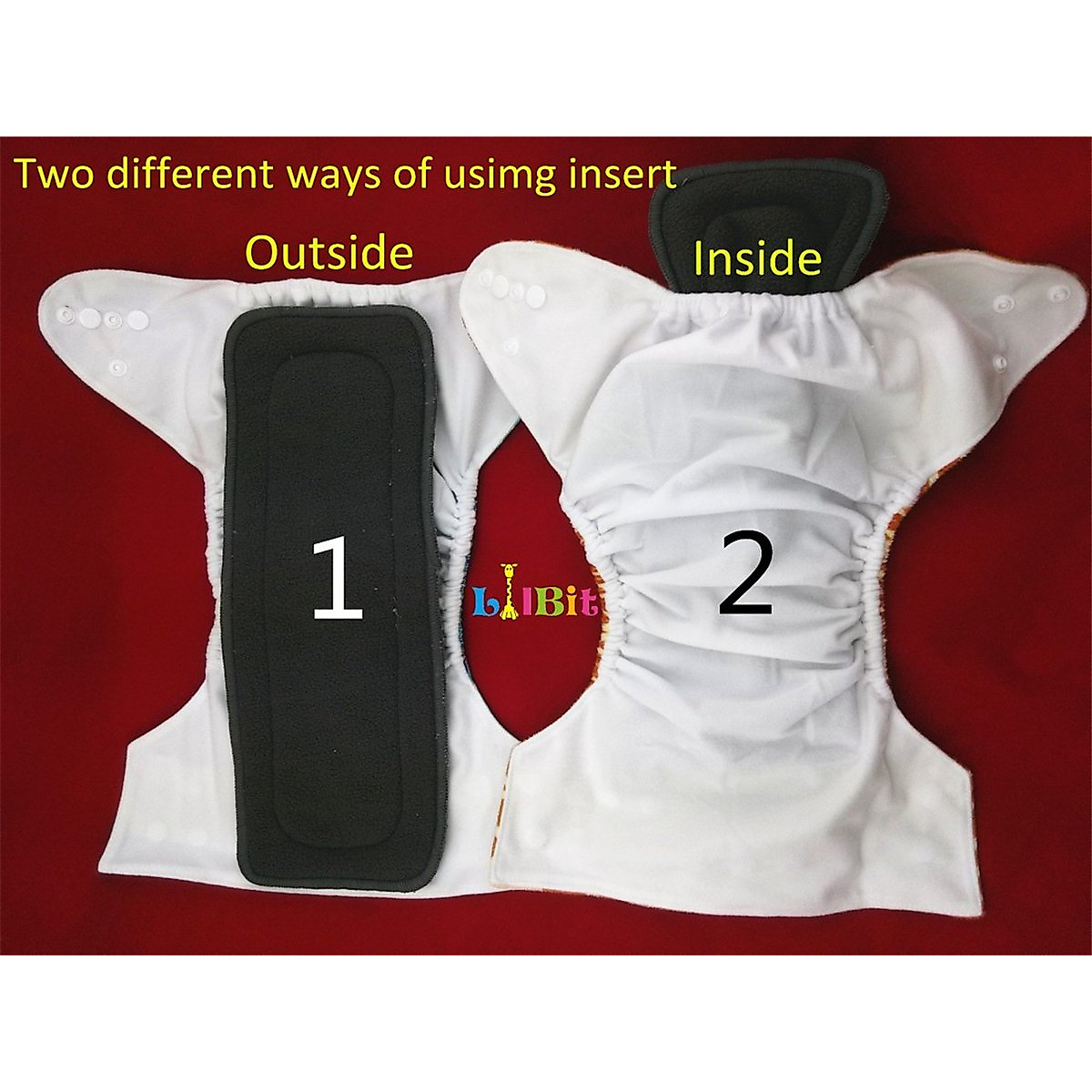 LilBit Baby Reusable Pocket Cloth Diapers (YMXTZZH12)