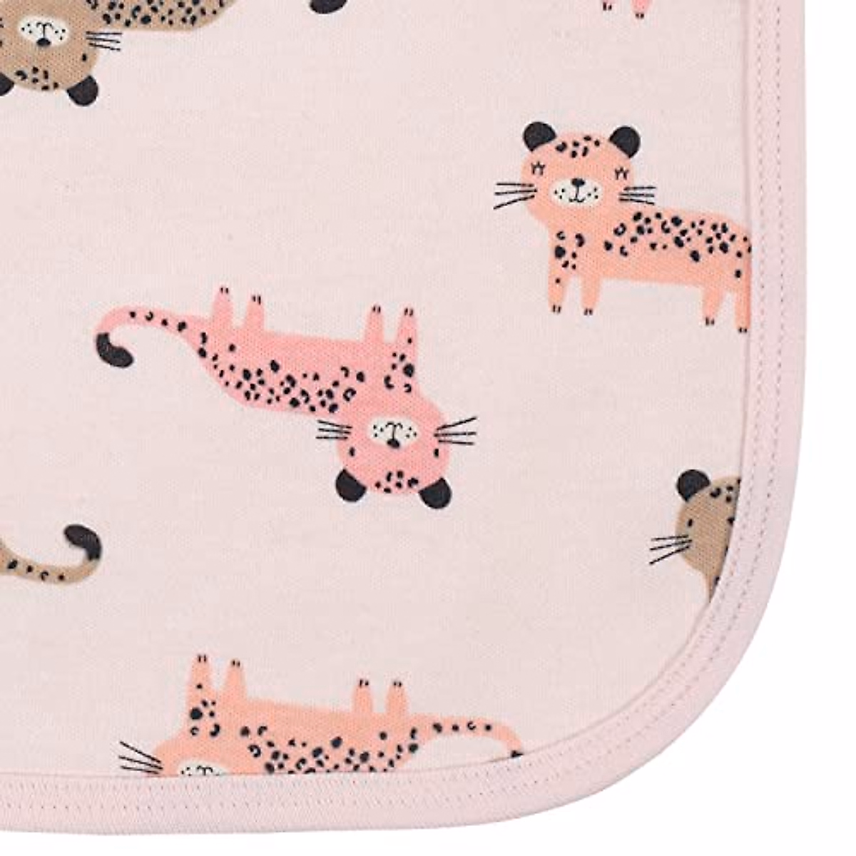 Gerber Baby 4-Pack Terry Burp Cloths, Leopard, One Size