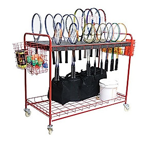 BSN Sports Racquet Storage Cart