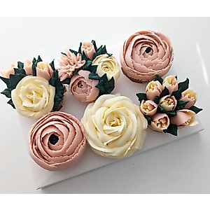 C.W.B Sweets (6 pack x 6 sets) Cupcake Box, Holds 36 total Cupcakes, Transparent White Cupcake Boxes, Clear Disposable Cupcake Container, 6 Cupcake Holder, 6 pack with Ribbon.