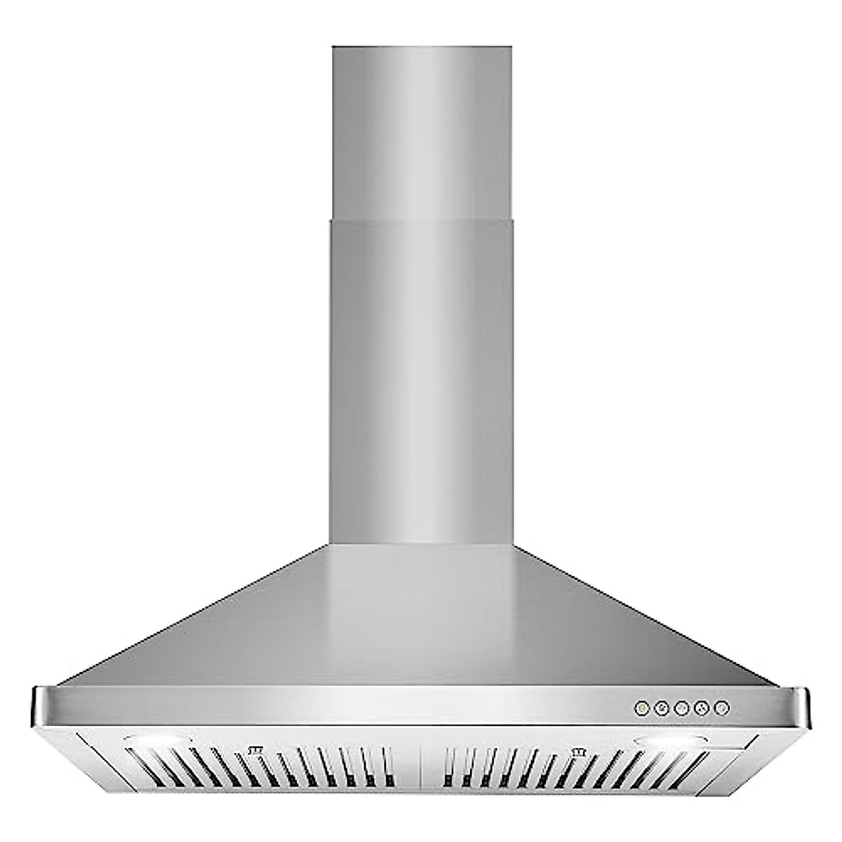COSMO 63175 30 in. Wall Mount Range Hood with 380 CFM, Ducted, 3-Speed Fan, Permanent Filters, LED Lights, Chimney Style Over Stove Vent in Stainless Steel