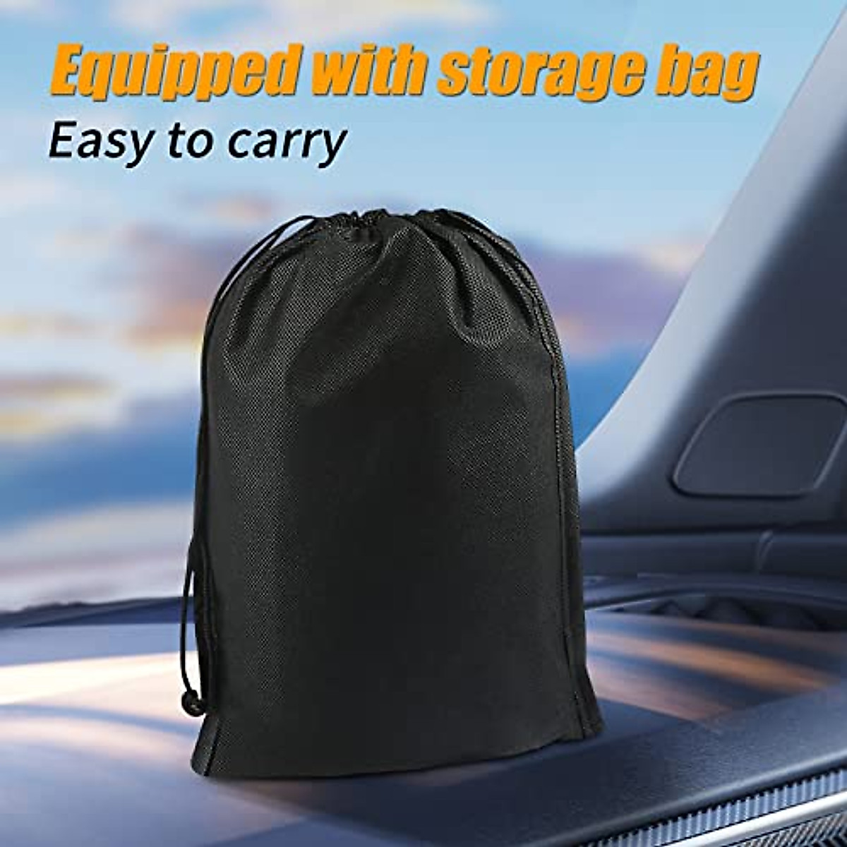 Rickwayy Tire Inflator Portable Air Compressor, 12V DC Air Pump for Car Tires, 150PSI Auto Portable Air Compressor with Emergency Light, Air Pump for Car, Motorcycle, Bicycle and Other Inflatables