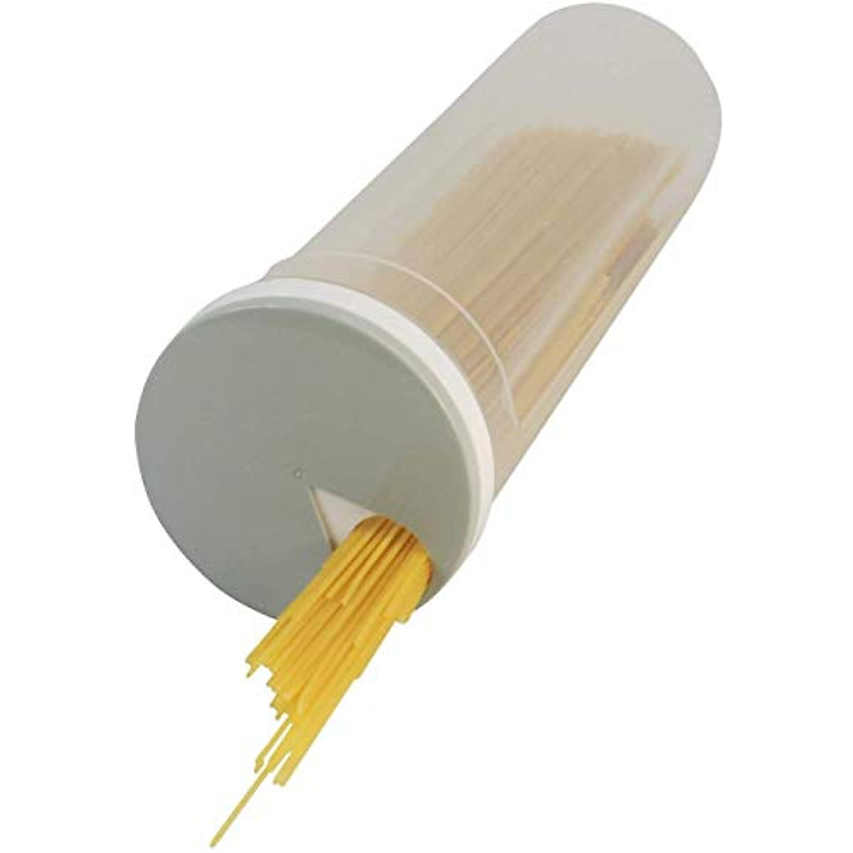 zaizai Spaghetti Tub Dispenser - Plastic Pasta Container Rotating Blue Lid Kitchen Food Storage Tank, Noodle Storage Box, Whole Grain Storage Tank, Fresh-Keeping Storage Box Storage Tank