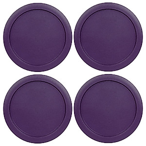Replacement Lid for Pyrex 6" Storage Plastic Cover 4 Cup Bowl 7201-PC Purple (4-Pack)