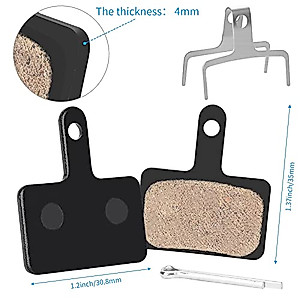 4 Pairs Bike Brake Pads,Bicycle Brake Pads with Installation Tools Compatible with Trp Tektro Shimano Brake Pads MT200 M355 M446 M315 M365,MTB Bike Disc Brake Pads Compatible with Ebike Brake Pads