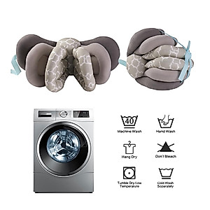 bodreamz Nursing Pillows for Breastfeeding, Butterfly Style Adjustable and Multi-Layer, Breastfeeding Pillows for Newborns Made of Composite Fiber and Cotton, Includes 3 Ultra-Soft Baby Towels