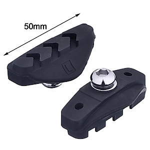2 Pairs Road Brake Pads with Installation Tool Caliper Brake Blocks 50 mm