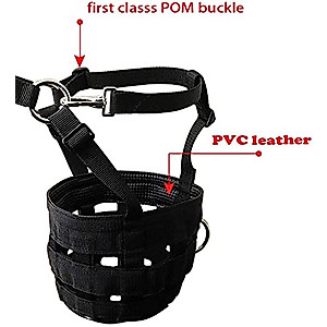 UDRENM Horse Grazing Muzzle with Halter for Horse Easy Breathe and Comfortable (M)