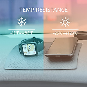 Brlvget Car Anti Slip Dashboard Pad Magic Sticky Gripping Pad Car Sticky Gel Pad Multifunctional Fixate Gel Pads Non-Slip Mounting Pad Cell Pad Phone Mat Dashboard Mat, 7.1 x 5.5 inch (2 Pack)