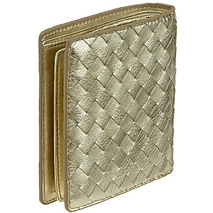 Harry's Intrecciato Women's Wallet, Gold