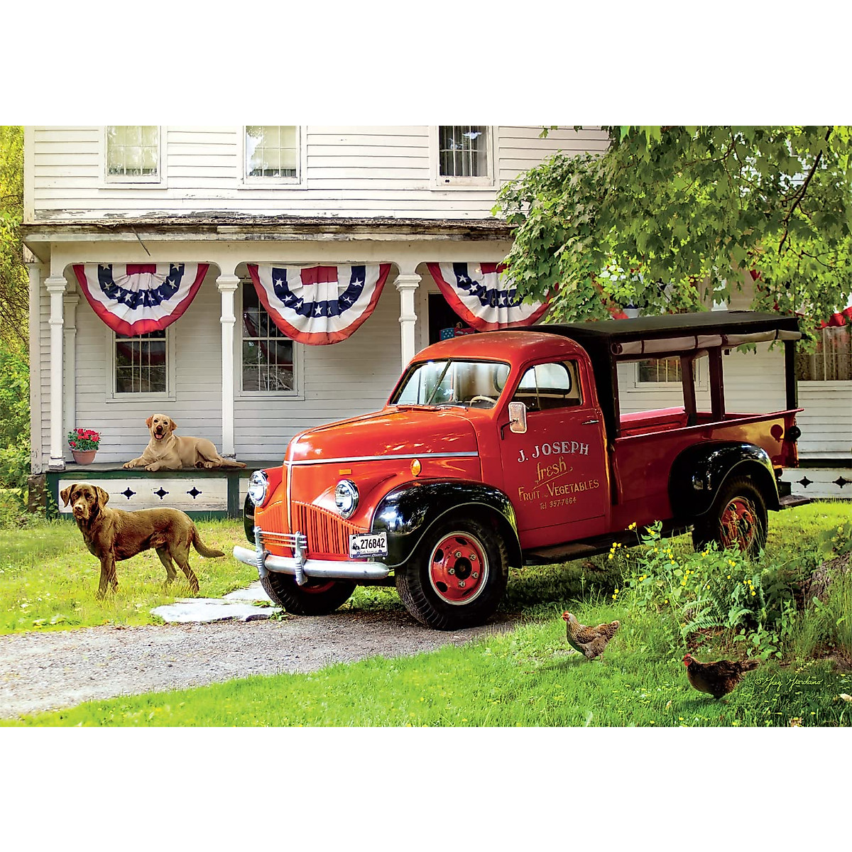 Buffalo Games - Greg Giordano - Summer Legacy - 500 Piece Jigsaw Puzzle for Adults Challenging Puzzle Perfect for Game Nights - Finished Puzzle Size is 21.25 x 15.00