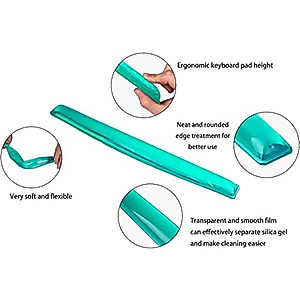 Gel Keyboard Wrist Rest Set Plus - ABRONDA Keyboard & Mouse Wrist Support Pad Office, Computer, Laptop, Mac - Durable, Comfortable and Pain Relief- Black Set