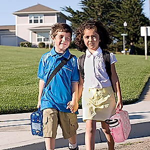 Kids Lunch Box Insulated with 2 Reusable Ice Packs, Large Lunch Bag Soft, Double Insulated, Durable, Water-Resistant Fabric with Zippered Pockets and Bottle Holder, Thermal Meal Tote Kit, Unicorn