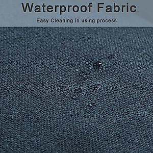 Plococo Mid-Century Modern 3 Seat Sofa Couch, The Ultimate Comfort Experience Loveseat with Thick Cushions,Waterproof Fabric,and USB Port,Blue