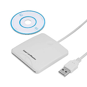 USB Smart Chip Reader,Portable USB Credit Card Reader,Full Speed Smart IC Mobile Bank Credit Card Readers for Supports 98/me/2000/xp/vista/Win7(32bit&64bit), OS X, Linux