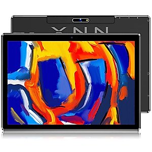 XNN Tablet 10 Inch, Android Tablets, Quad-Core Processor, 32GB ROM 128GB Expand，2+5MP Camera,IPS HD Touch Scree, 6000mah Battery, WiFi Bluetooth, 2023 Powerful Performance Tablet Computer(Black)