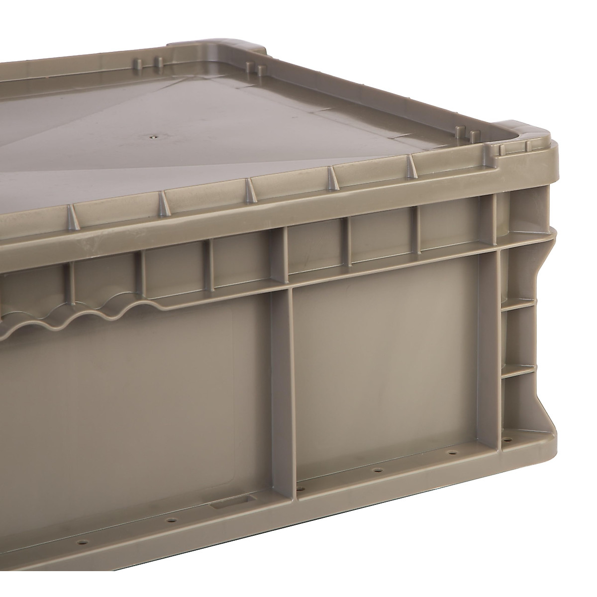 Hudson Exchange 24 x 15 (1 Pack) Lid For Straight Wall Handled Storage Container Tote, Gray/Brown