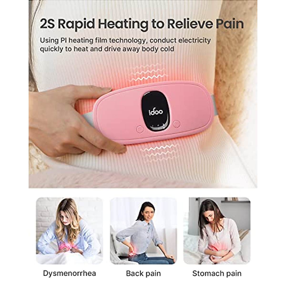 iDOO Heating Pads for Cramps & Heated Blanket Throw