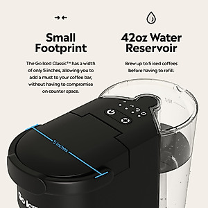 Go Iced Classic – The Ultimate Iced Coffee Maker, Make delicious and flavorful iced coffee at home in less than 2 minutes from the comfort of your home.