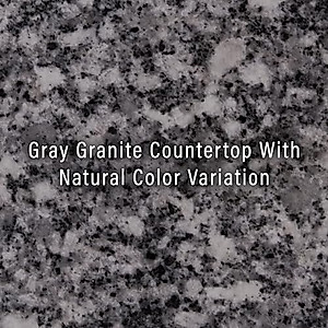 Crosley Furniture Lafayette Granite Top Rolling Kitchen Island Storage Cart, Microwave Stand, Spice Rack, White