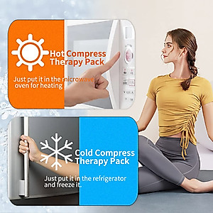 Small Ice Packs 12 Round Reusable Hot Cold Gel Packs for Injuries, Mini Gel Cold Pack for Pain Relief, Breastfeeding, Cold Compress with Cloth Backing & Sleeve for Wisdom Teeth, Swelling or Soreness