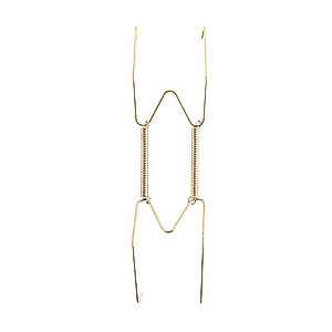 Plate Dish Hanger, Dismountable Decoration Crafts Dish Spring Holder, Fixed Art Wall Display Securing Clip Invisible Hook for Home Decor(6 inch)