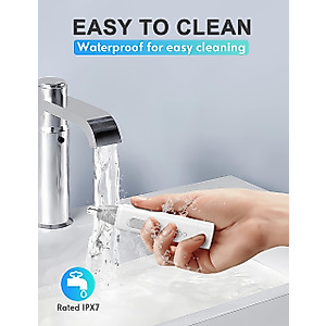 Professional Ear and Nose Hair Trimmer Clipper for Men and Women, Painless Electric Eyebrow Hair Remover, Dual Edge Blades for Easy Cleansing, Battery-Operated (White)